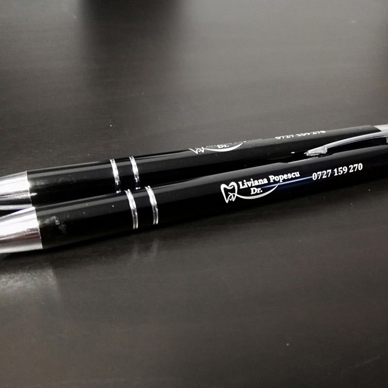 Pix metalic personalizat - Pix metalic gravat